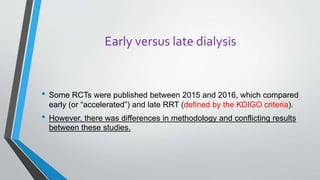 Dialytic management of acute kidney injury | PPTX