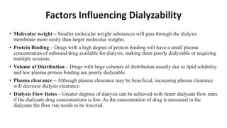 Dialyzable drugs | PPT