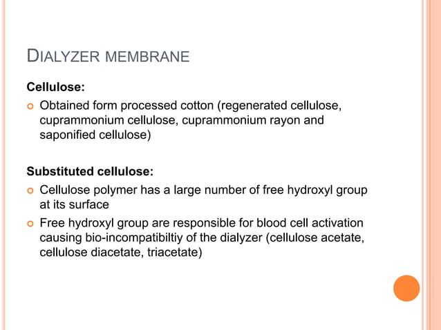Dialyzer | PPTX | Chemistry | Science