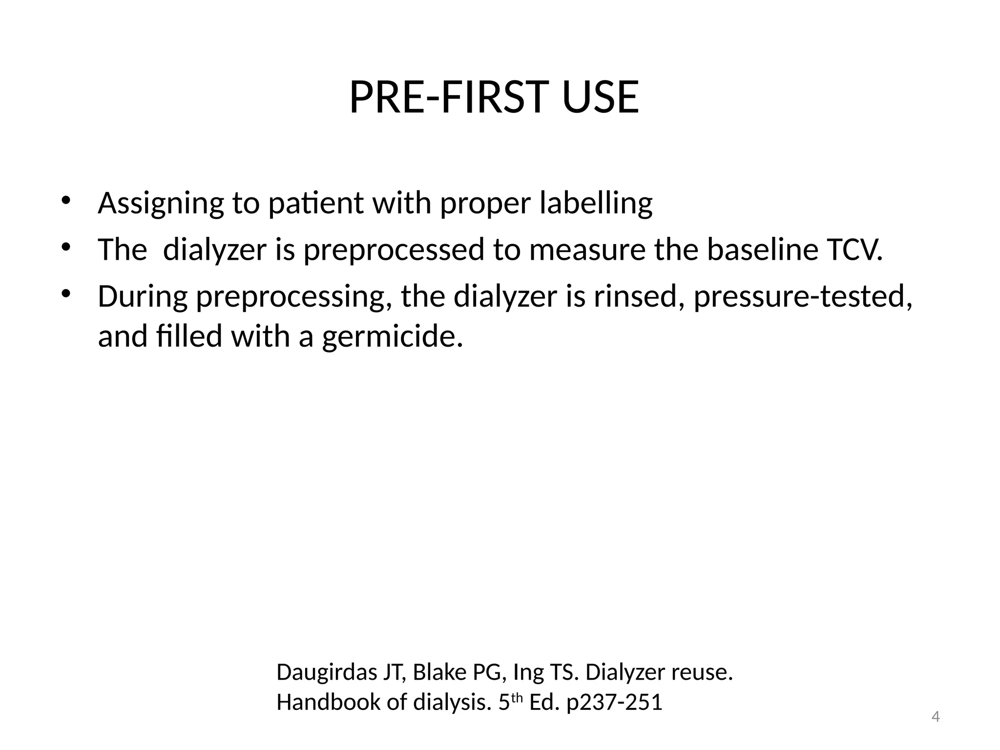 DIALYZER REUSE , Dialysis prescription.pptx