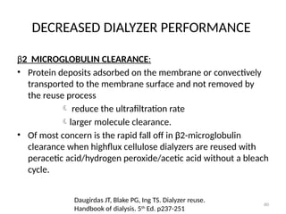 DIALYZER REUSE , Dialysis prescription.pptx
