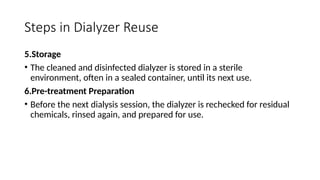 Dialyzer Reuse.pptx HAEMODIALYSIS PATIENTS | PPTX