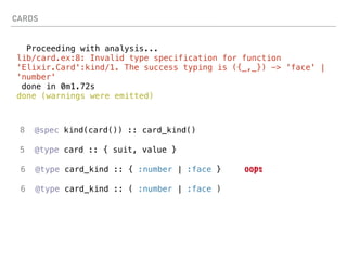 Elixir and Dialyzer, Types and Typespecs, using and understanding them | PDF