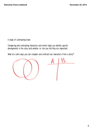 Diamante poem | PDF | Poetry | Books and Literature