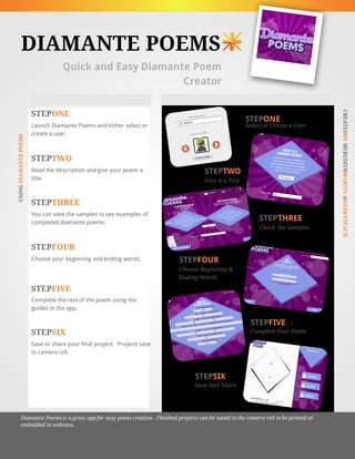 Diamante Poem App Tutorial | PDF