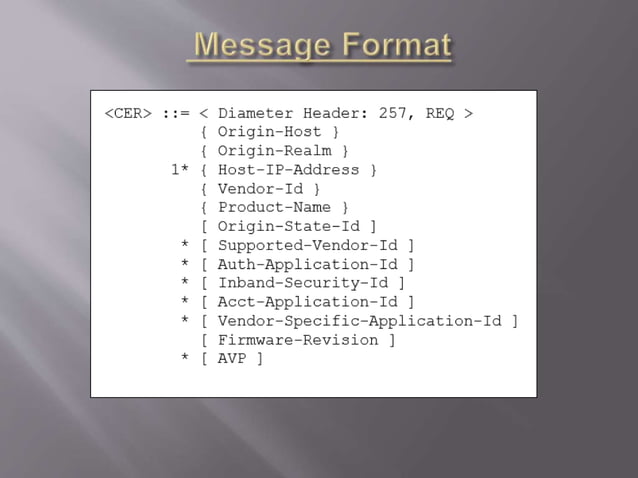 Diameter Capabilities Exchange | PPT