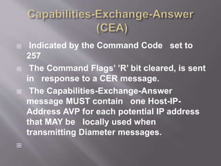Diameter Capabilities Exchange | PPT