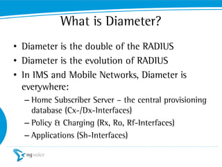 Diameter Processing with Kamailio | PPT