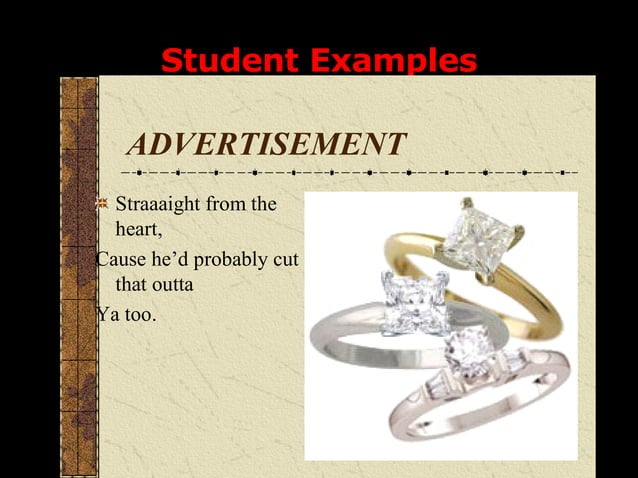 Diamond Fake Ad Student Examples | PPT | Economy | Business and Finance