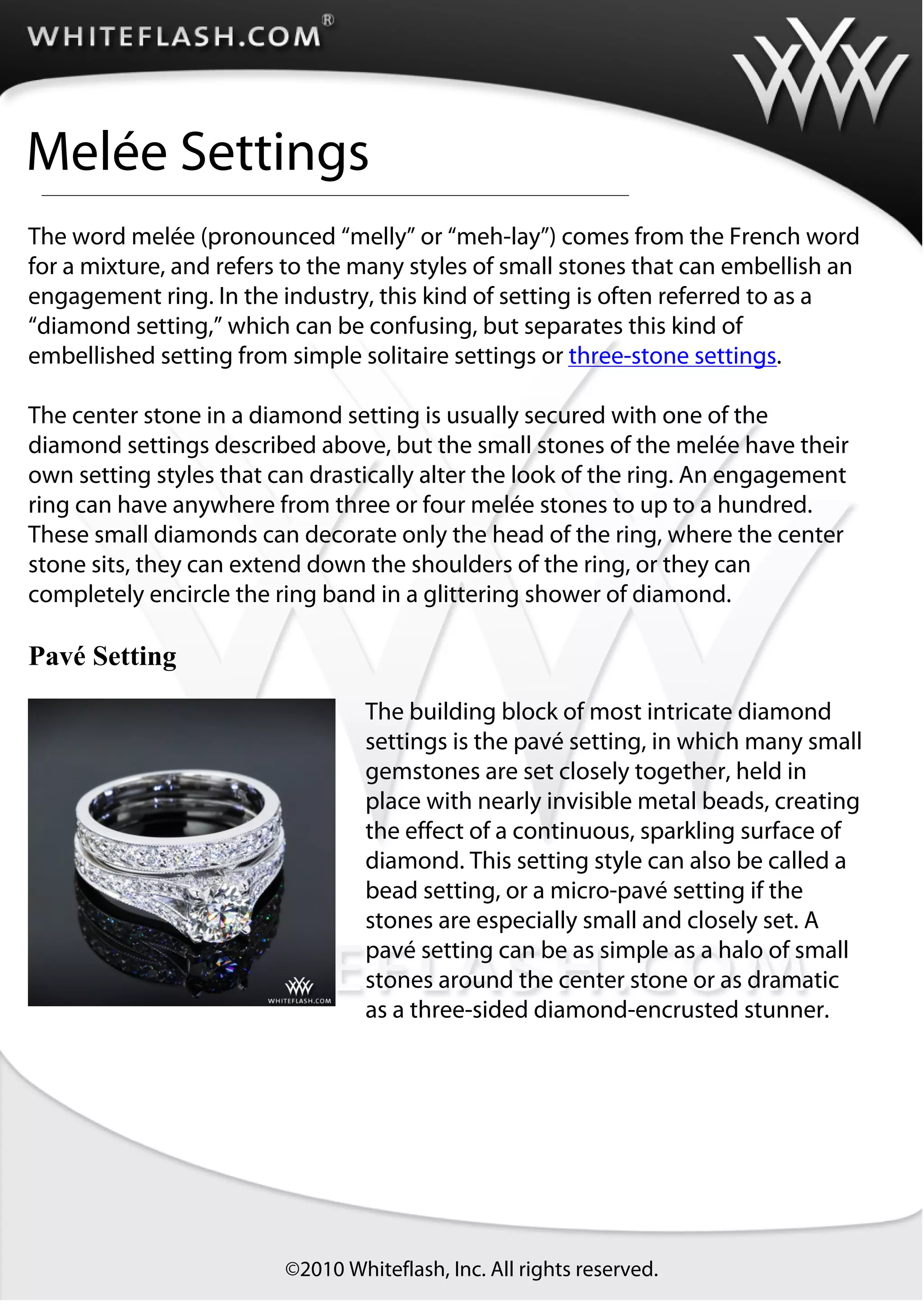 Diamond settings guide | PDF