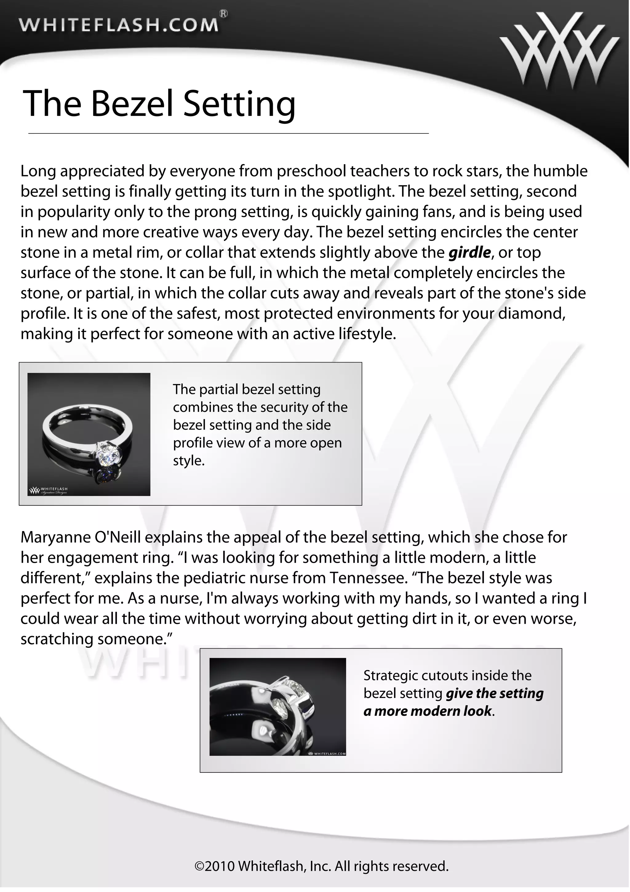 Diamond settings guide | PDF