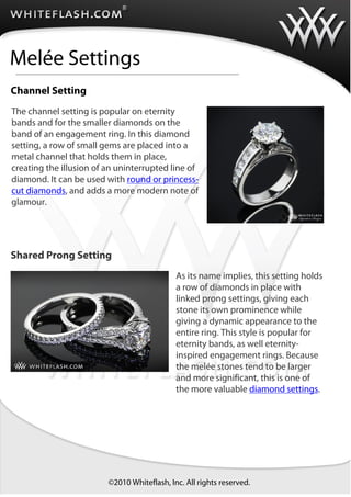 Diamond settings guide | PDF