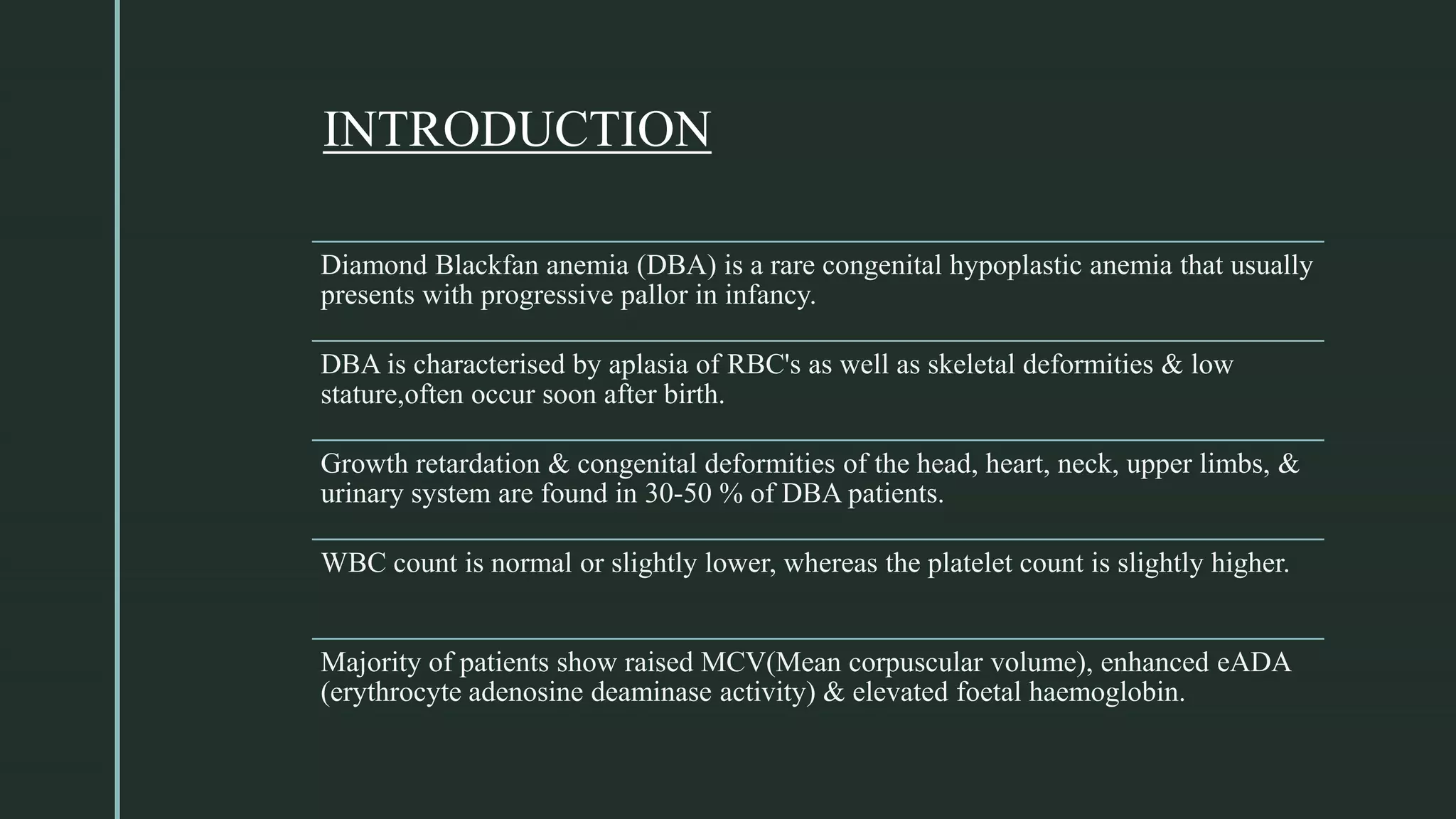 Diamond Blackfan anaemia .pptx