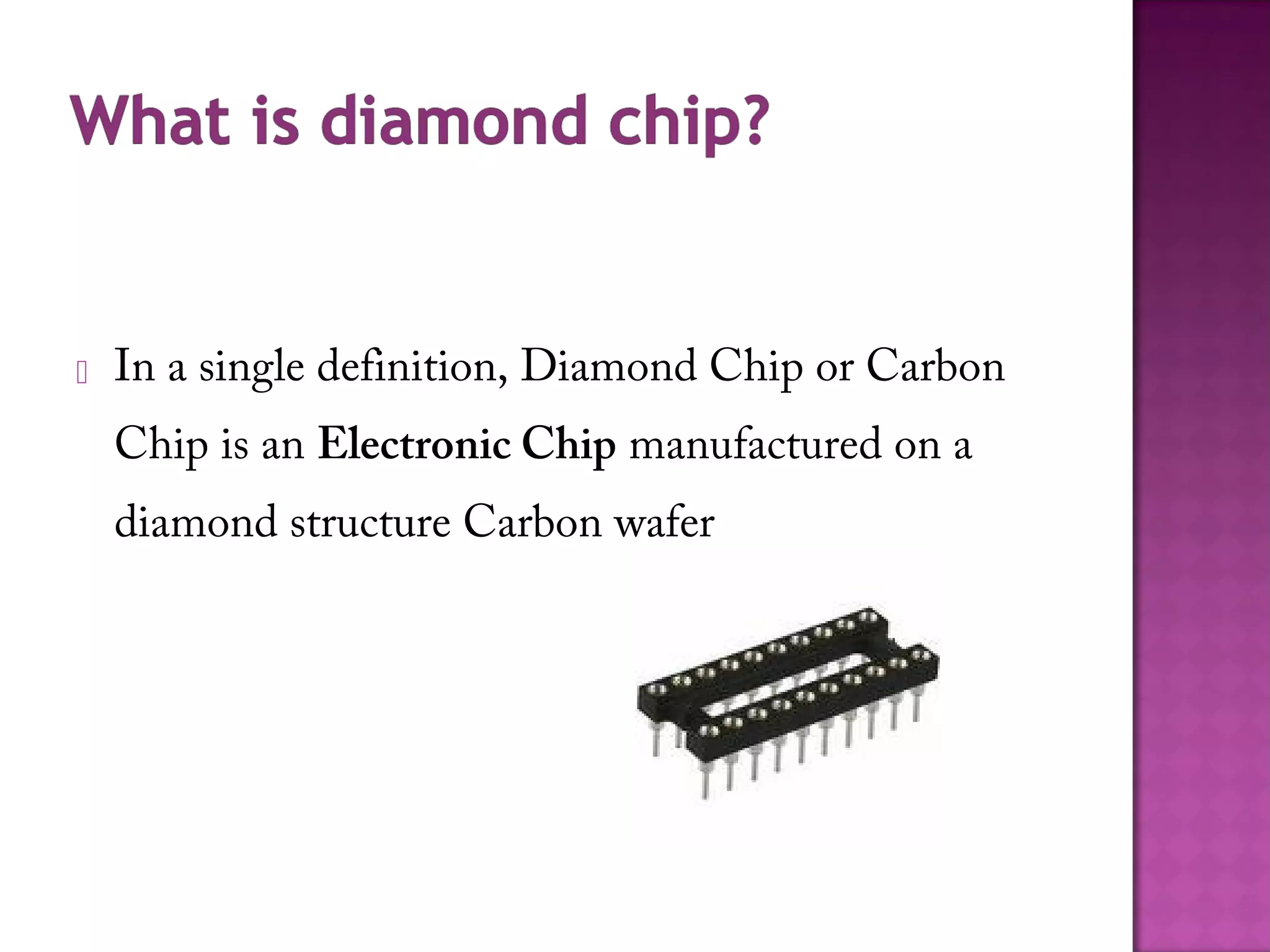 Diamond chip | PPT