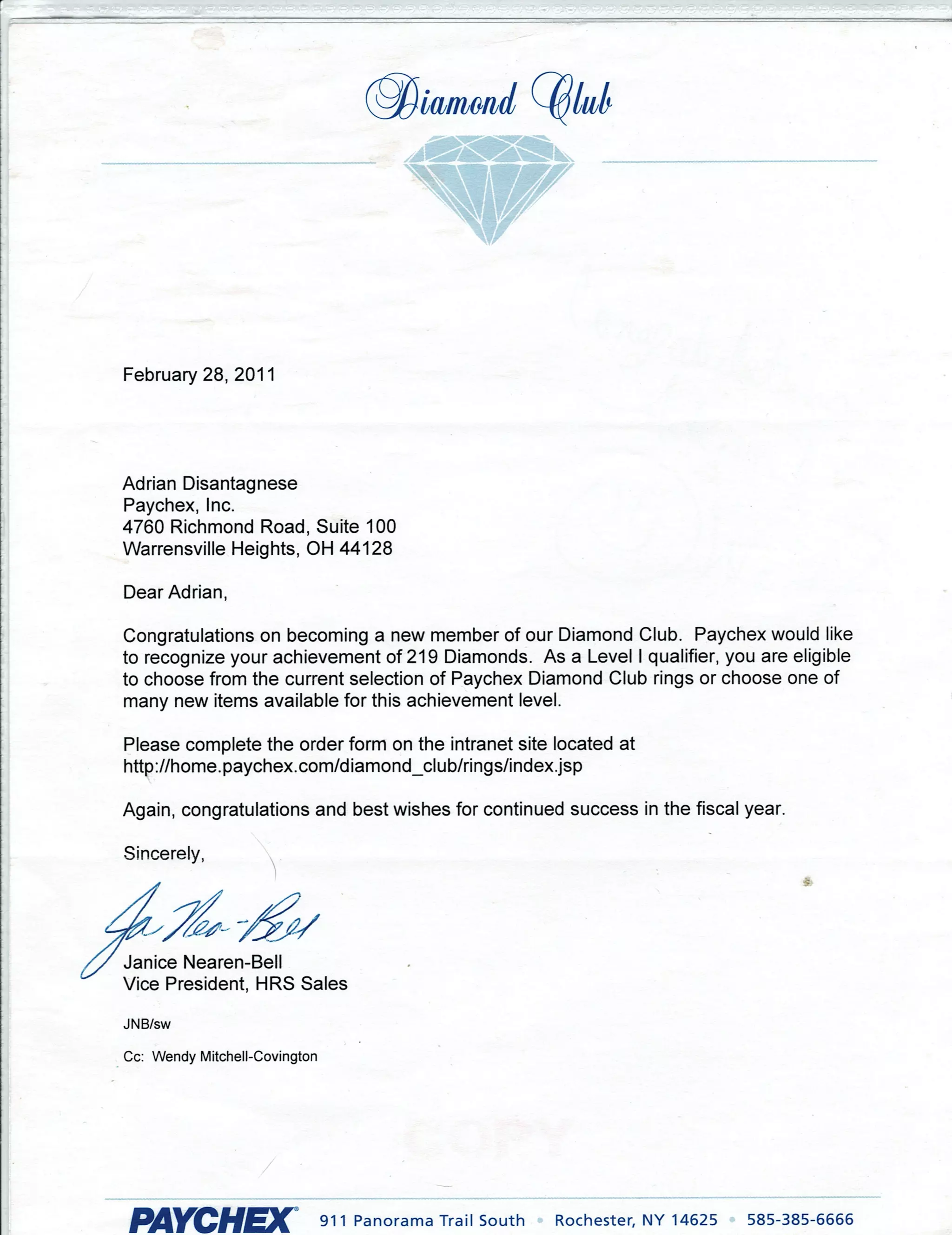 💎 Diamond Club Certificate | PDF