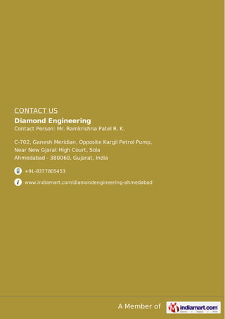 Diamond Engineering, Ahmedabad, Canal Paver | PDF