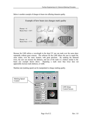 TeoSys - Diamond Marking Principles | PDF