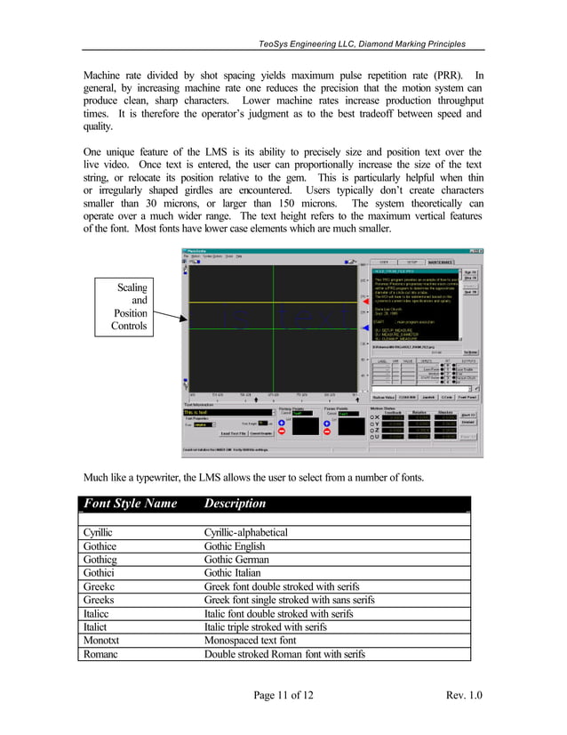 TeoSys - Diamond Marking Principles | PDF