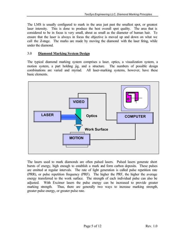 TeoSys - Diamond Marking Principles | PDF