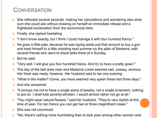 Diamond necklace analysis | PPTX