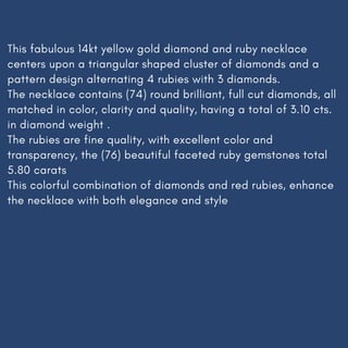 DIAMOND RUBY NECKLACE | PDF