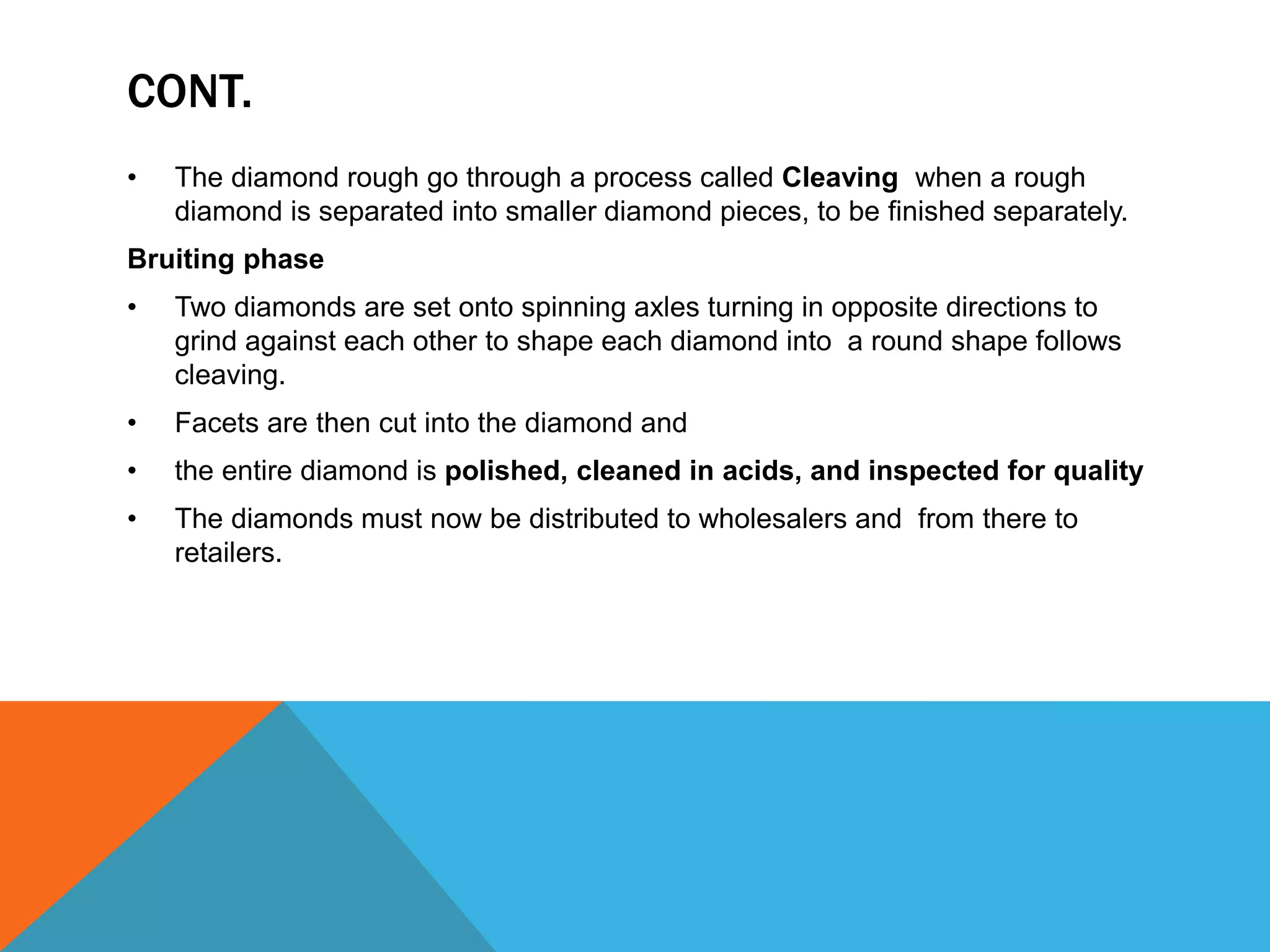 Diamond supply chain | PPTX