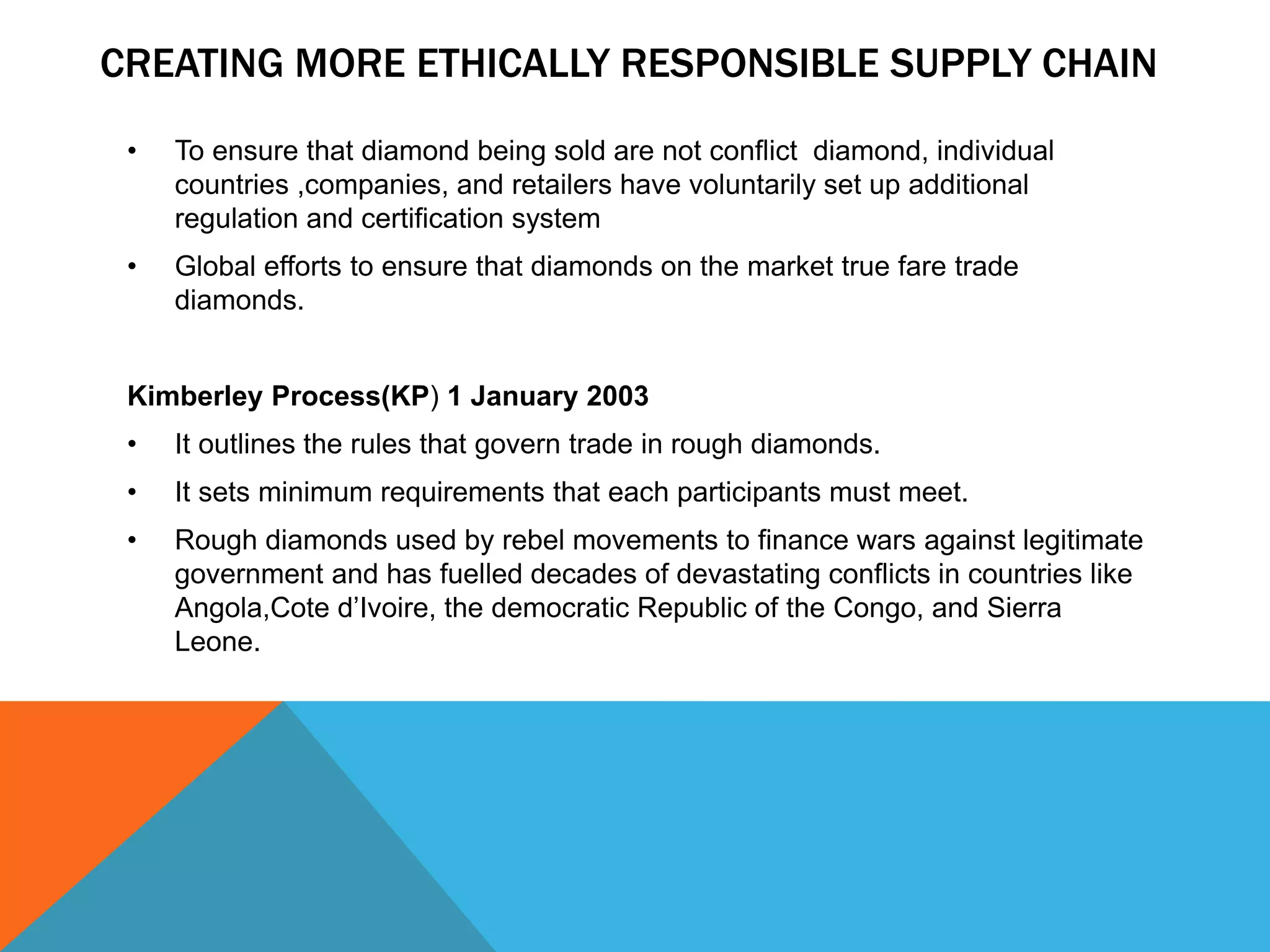 Diamond supply chain | PPTX