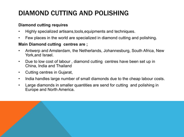 Diamond supply chain | PPTX