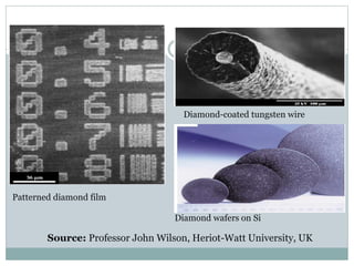 Diamond thin films | PPTX