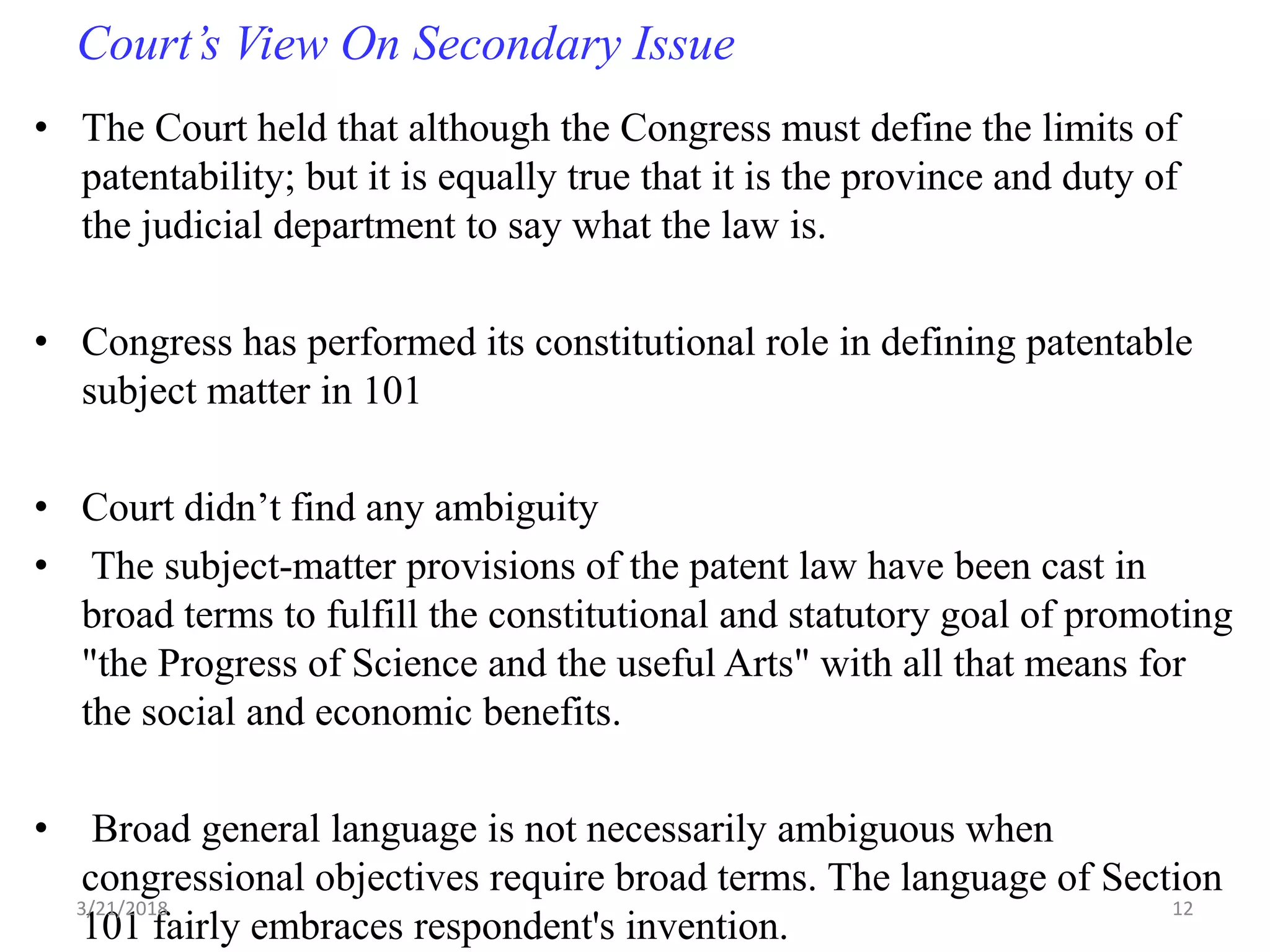 Diamond vs chakrabarty case | PPTX