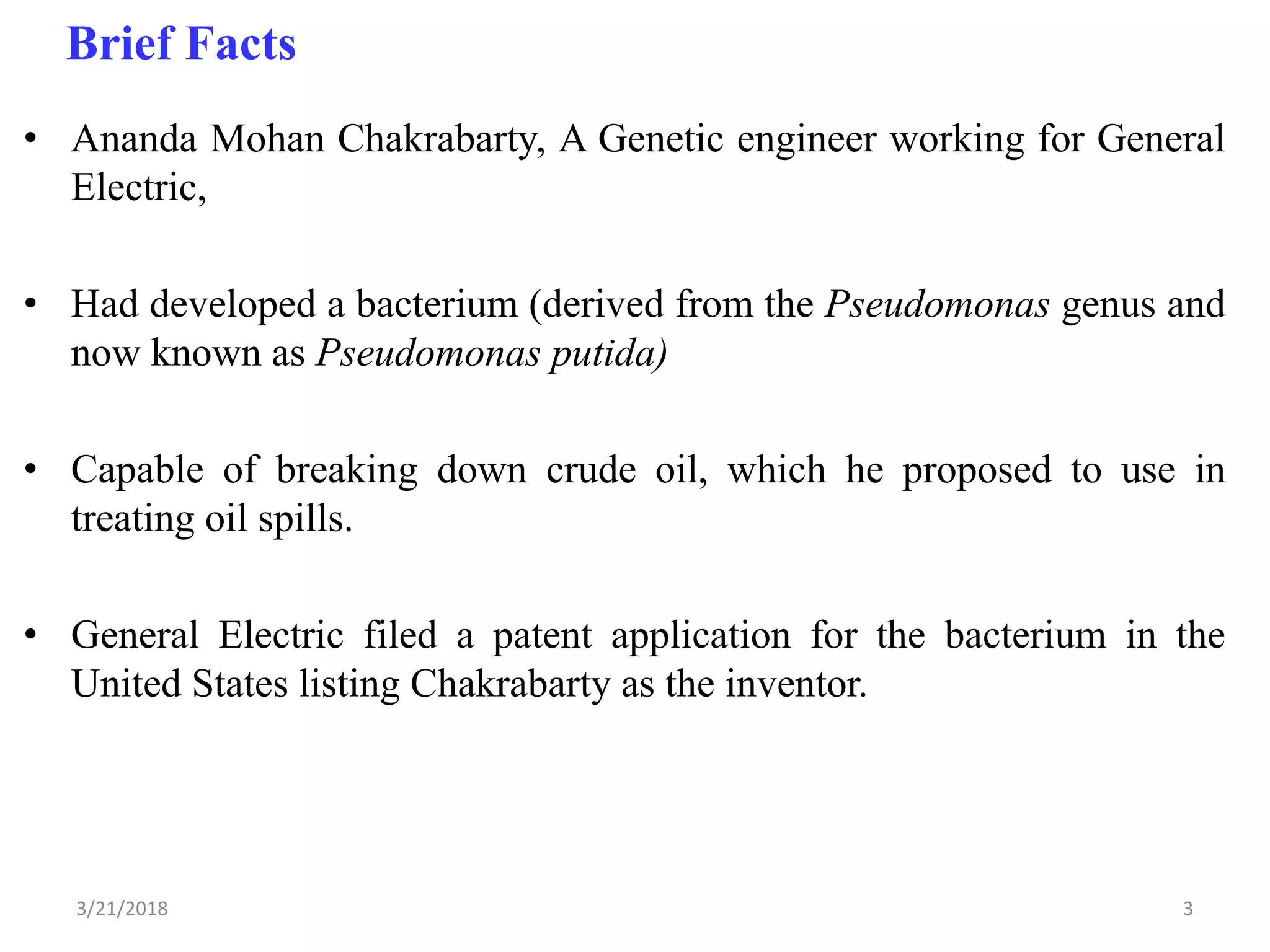 Diamond vs chakrabarty case | PPTX