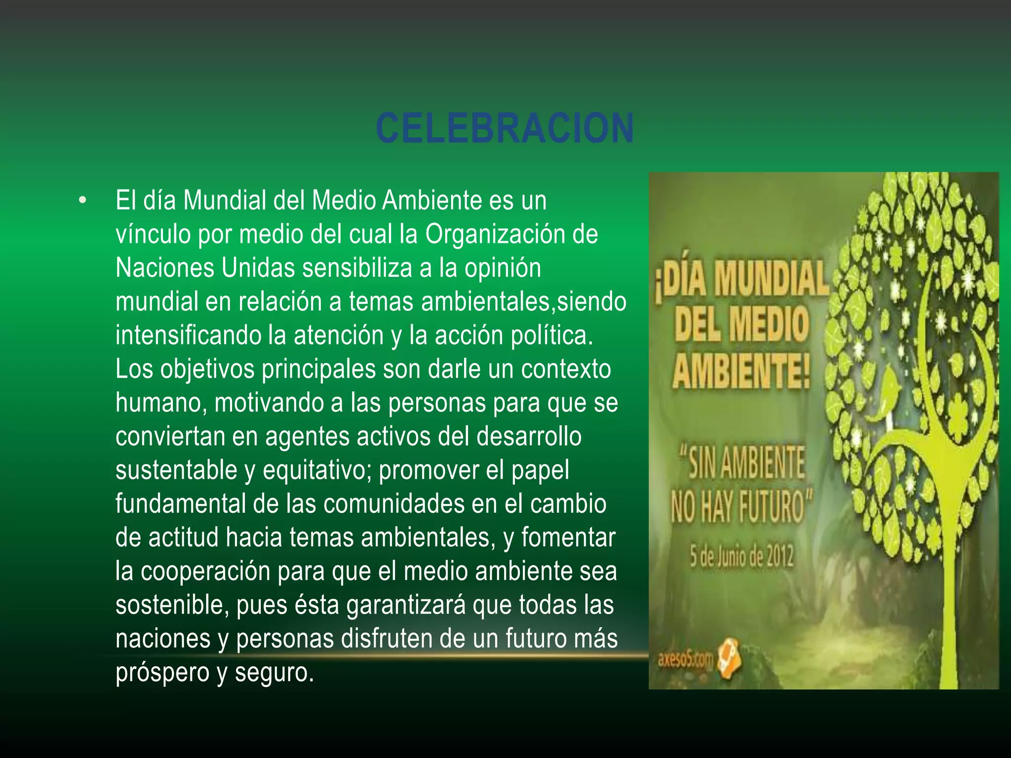 Dia mundial del medio ambiente.. | PPT