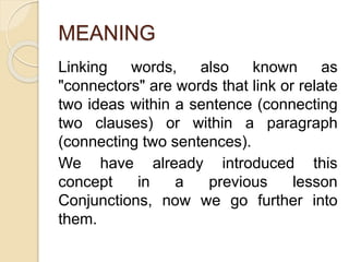 LINKING WORDS | PPT