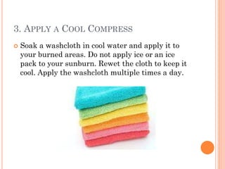 Home Remedies for Sunburn | PPTX