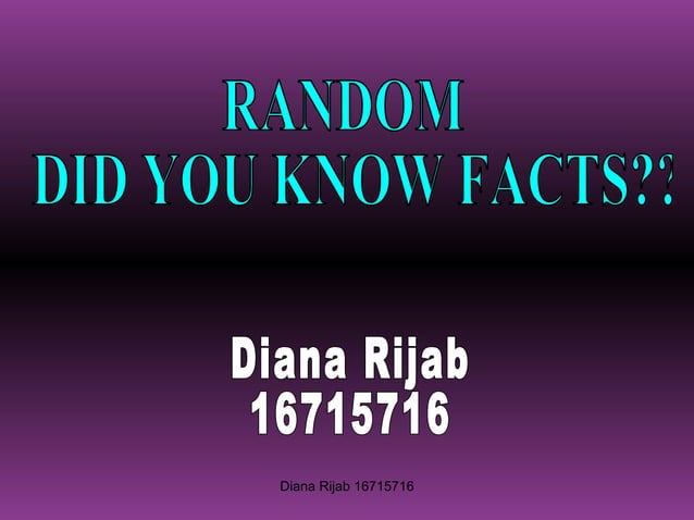 Diana Rijab Presentation16715716 | PPT