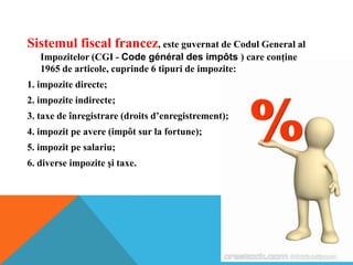 Sistemul fiscal francez | PPTX