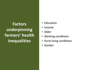 Farmers' Health & Prevention | PPTX