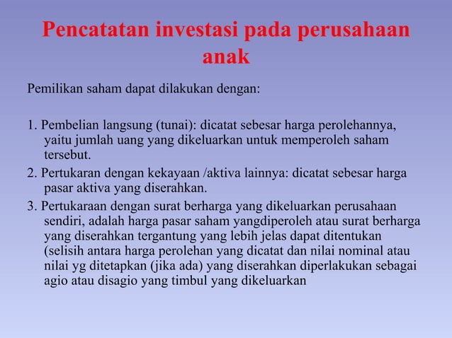 Dian ayu lestari hubungan perusahaan induk dan anak | PPTX