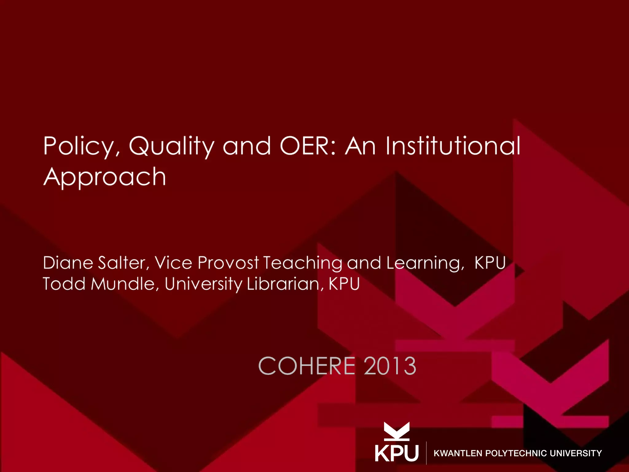 Diane Salter and Todd Mundle presentation | PPT