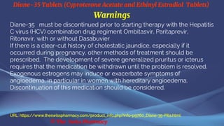Diane-35 Tablets (Cyproterone Acetate and Ethinyl Estradiol Tablets) | PDF