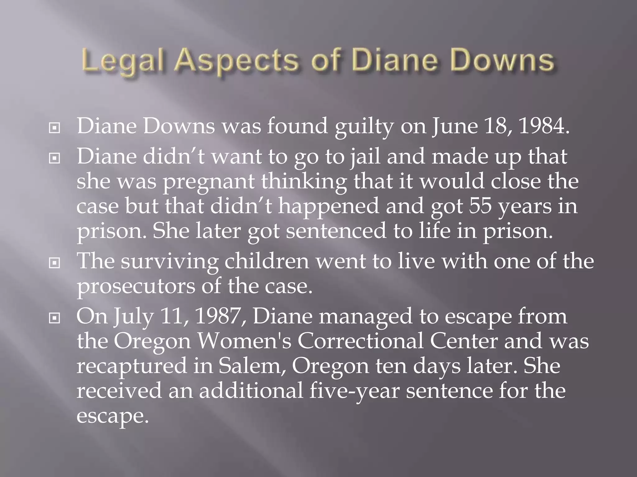 Diane downs. | PPT