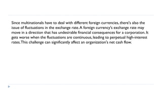 Challenges of Multinational Financial Management | PPTX