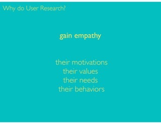 Intro to User Research & Usability Testing | PDF
