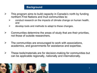 Climate Change and Health Adaptation Program for Northern First Nations ...