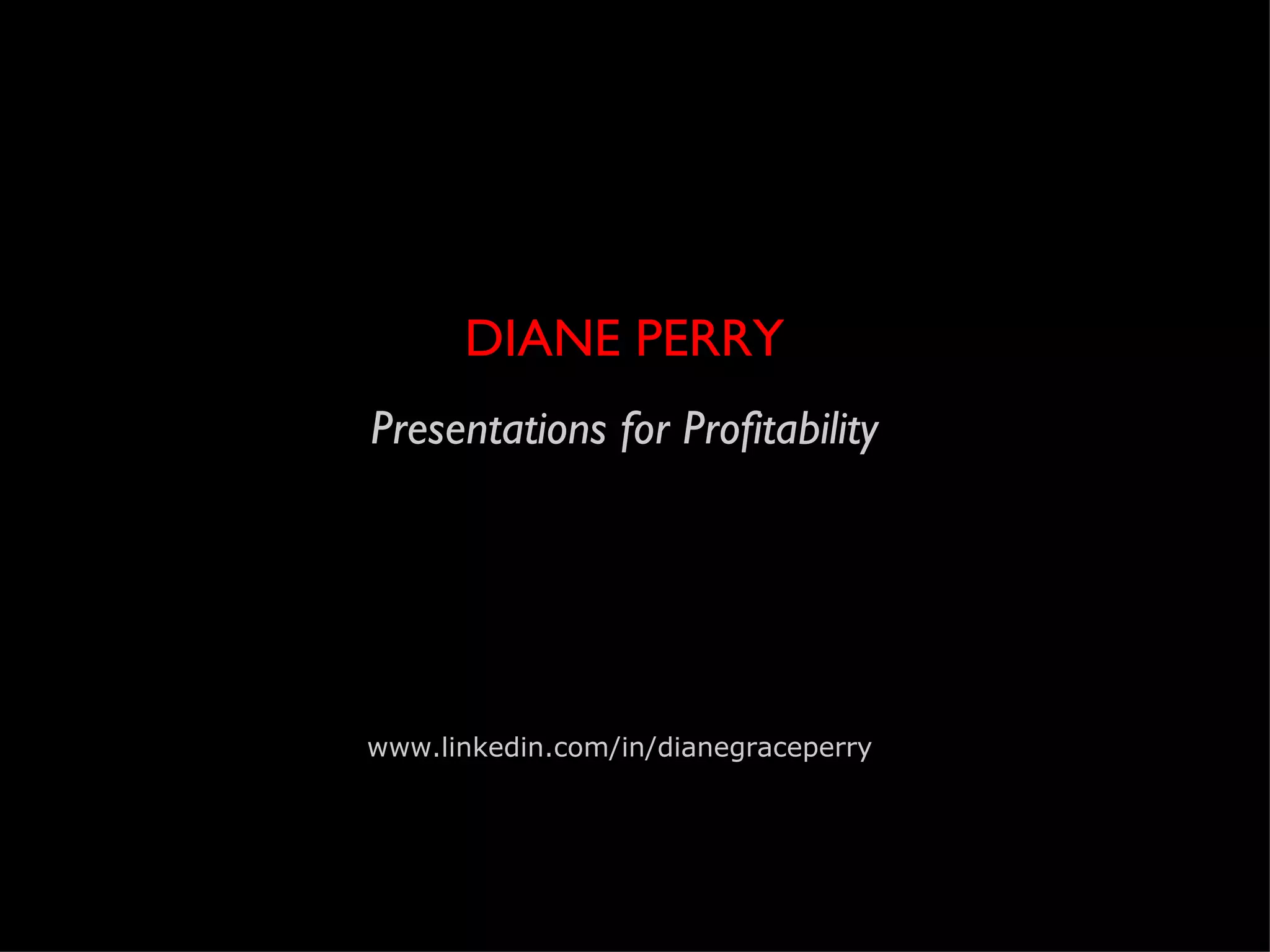Diane Perry Portfolio | PPT
