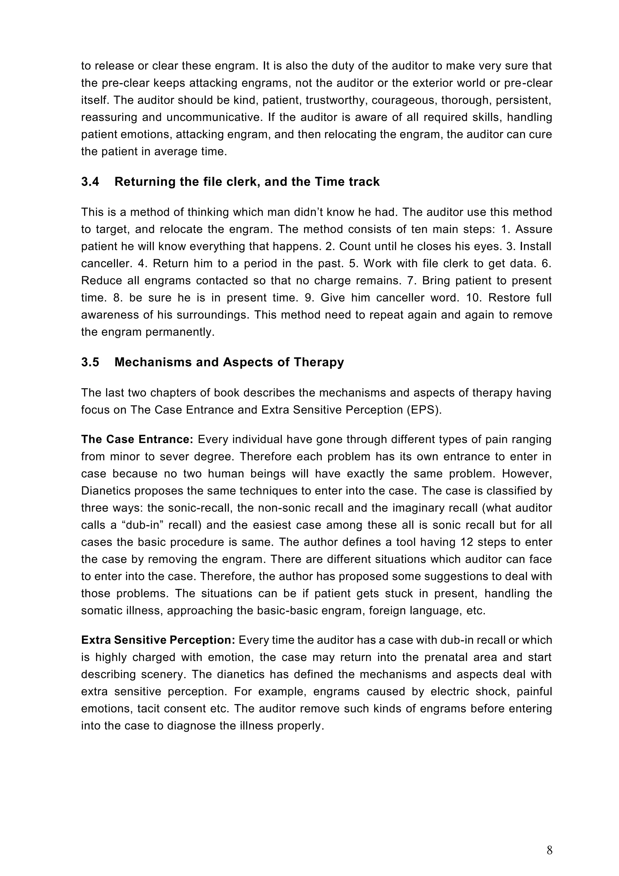 Summary of Book "Dianetics" | PDF