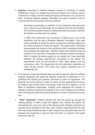 Summary of Book "Dianetics" | PDF