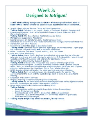 Diane Turton Realtors Agent Recruiting Drip Email Campaign | PDF