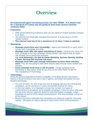 Diane Turton Realtors Agent Recruiting Drip Email Campaign | PDF