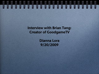 Dianna Lora Brian Tang Leadership Portfolio | PPT